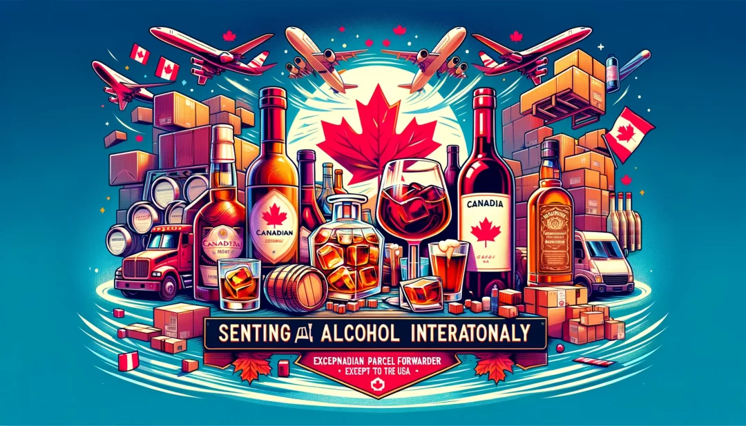 Ship Alcohol from Canada with a Parcel Forwarder Internationally